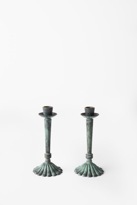 Pair of Sabbath candlesticks | The Israel Museum, Jerusalem