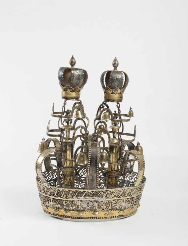 Torah crown with finials | The Israel Museum, Jerusalem