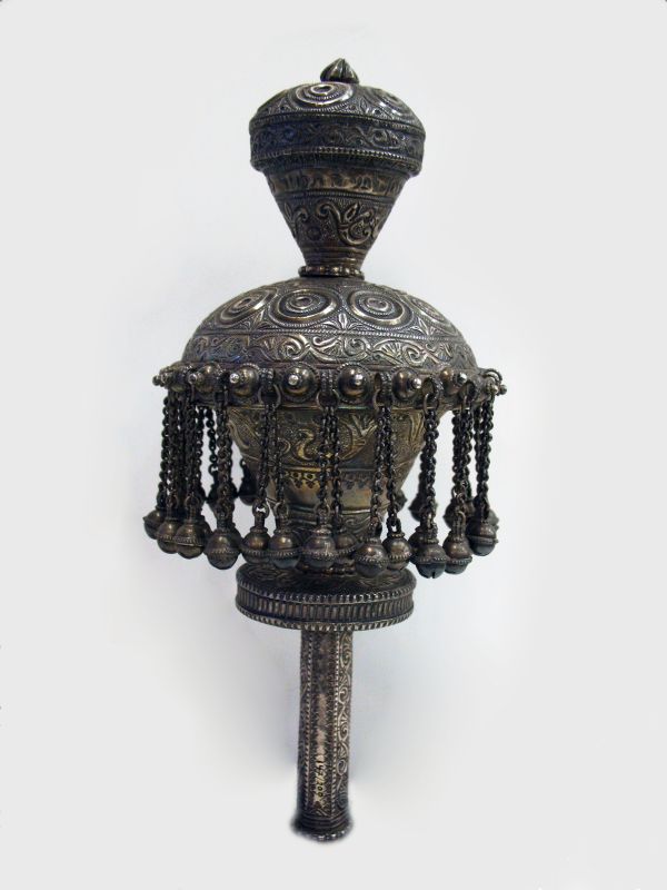 Torah finial with bells | The Israel Museum, Jerusalem