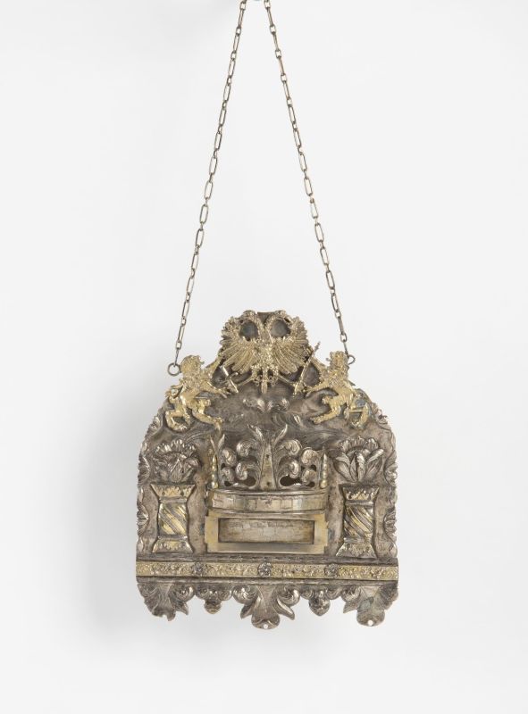 Torah shield with lions and double-headed eagle | The Israel Museum ...