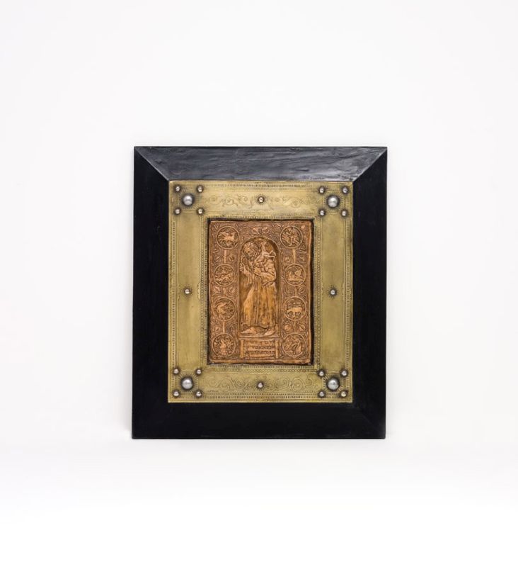 Plaque illustrating the song Had Gadya (One Kid) from the Passover ...