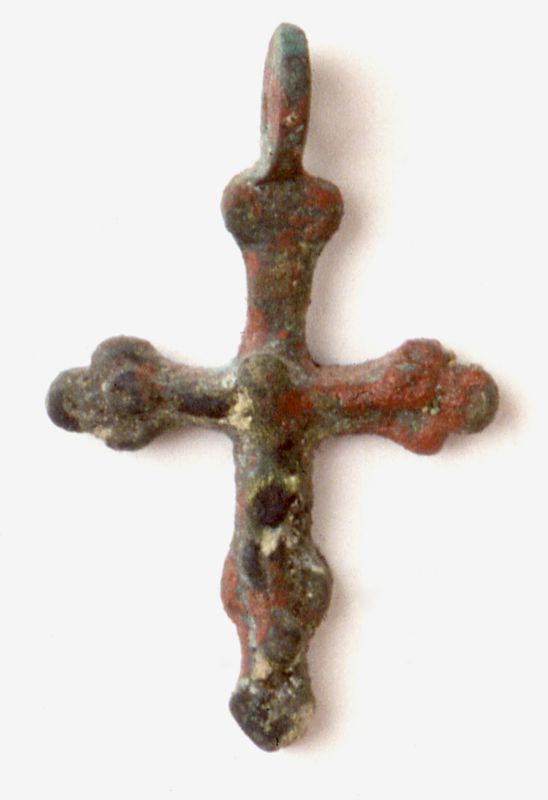 Cross medallion depicting Jesus on the cross | The Israel Museum, Jerusalem