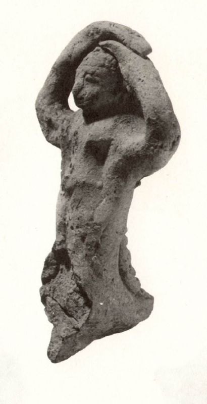 Figure of female mourner from bowls used in funerary banquets | The ...