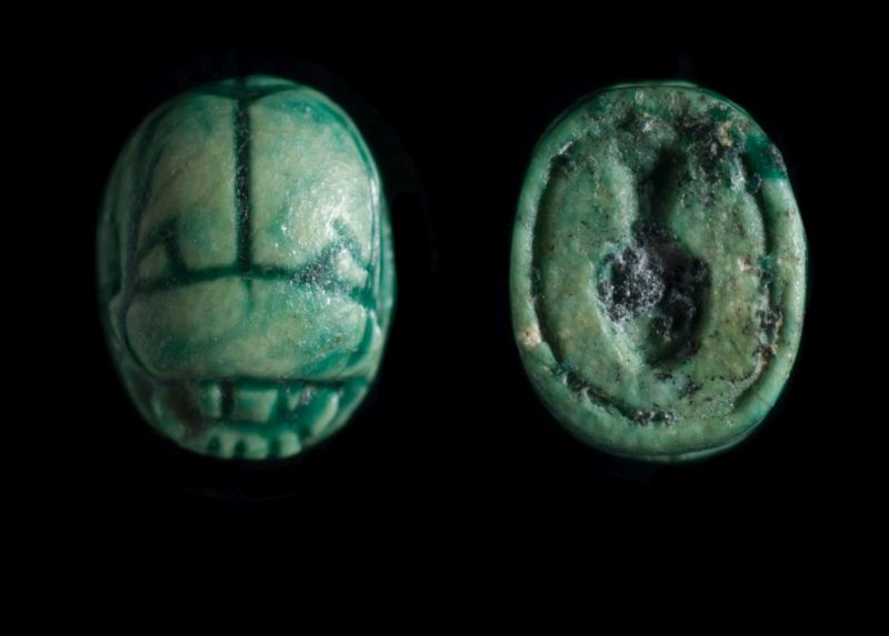 Scarab inscribed with a "nefer" sign | The Israel Museum, Jerusalem