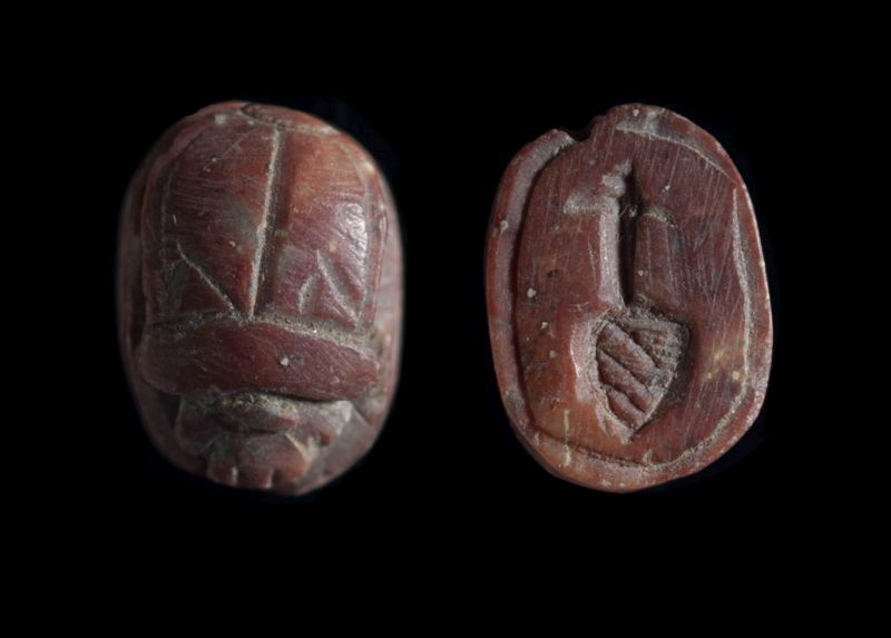 Scarab depicting the "nefer" sign | The Israel Museum, Jerusalem