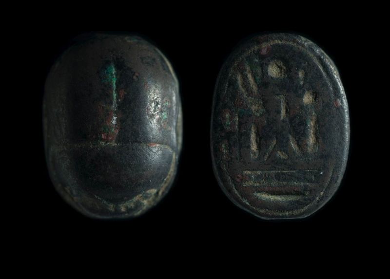 Scarab inscribed with the royal epithet "beloved of Amun and Re" | The ...