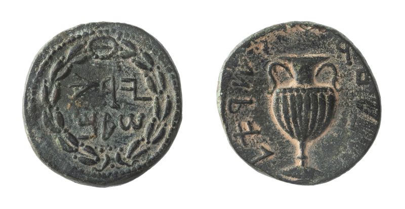 A coin of the Bar Kokhba Revolt | The Israel Museum, Jerusalem