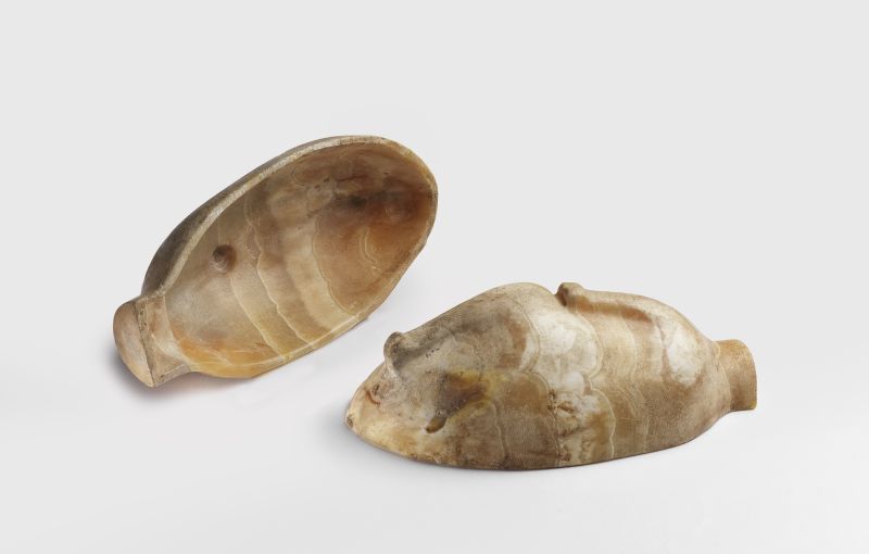 Duck-shaped food case for a trussed bird | The Israel Museum, Jerusalem