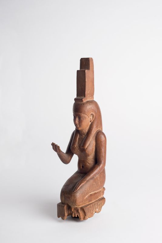 Statuette of Isis mourning, one of a pair depicting the goddess and her ...