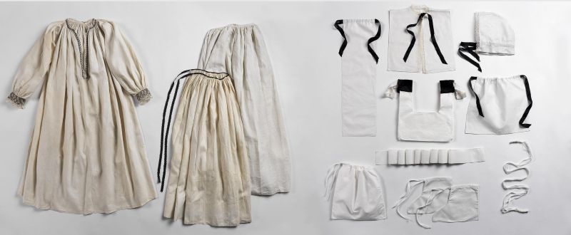 Set of woman's burial shrouds | The Israel Museum, Jerusalem