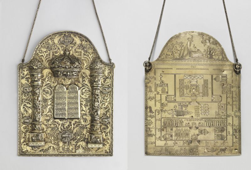 Torah shield decorated on both sides | The Israel Museum, Jerusalem