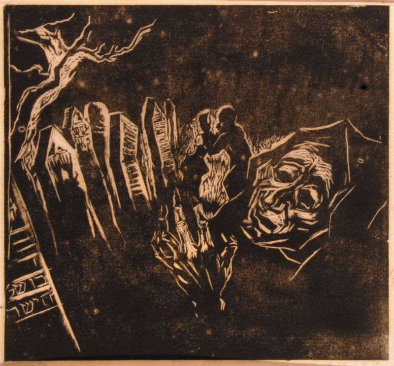 Cemetery, illustration to Jewish Motifs (portfolio), Gurlitt Verlag ...