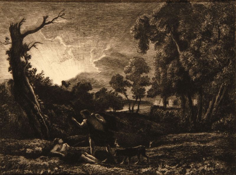 Two Shepherds in the Forest | The Israel Museum, Jerusalem