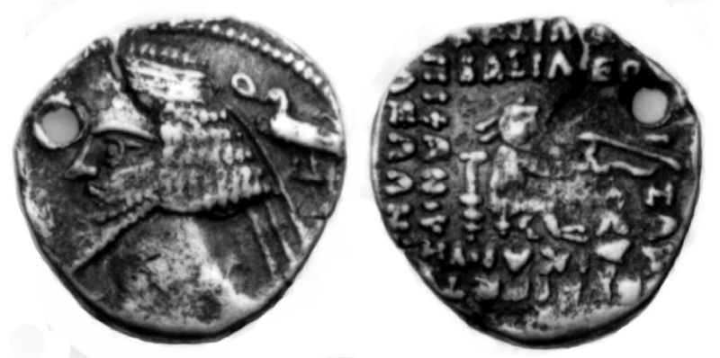 Parthian coin of Phraates IV | The Israel Museum, Jerusalem
