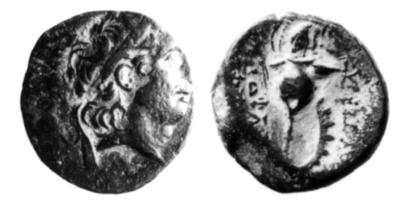 Greek (Seleucid) coin of Tryphon (pretender) | The Israel Museum, Jerusalem