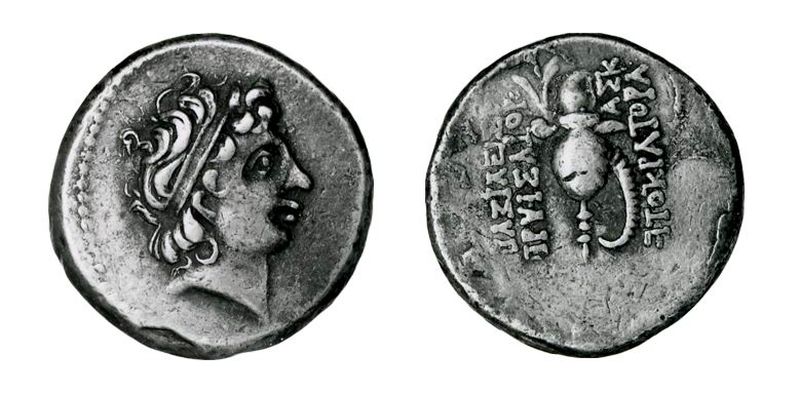 Forgery coin of Tryphon | The Israel Museum, Jerusalem