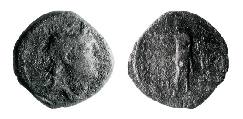 Greek (Seleucid) coin of Tryphon | The Israel Museum, Jerusalem