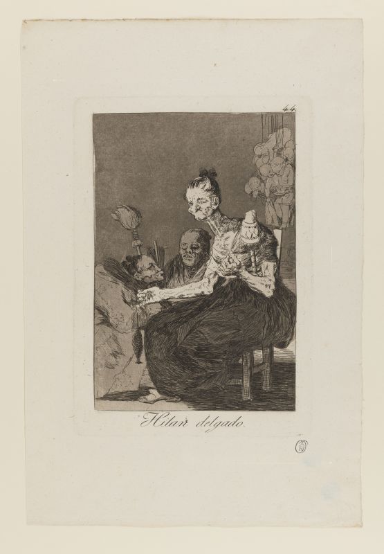 They Spin Finely, from the series “The Caprices” (Los Caprichos) | The ...