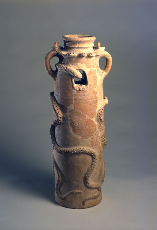 Ritual stand decorated with snakes and birds | The Israel Museum, Jerusalem