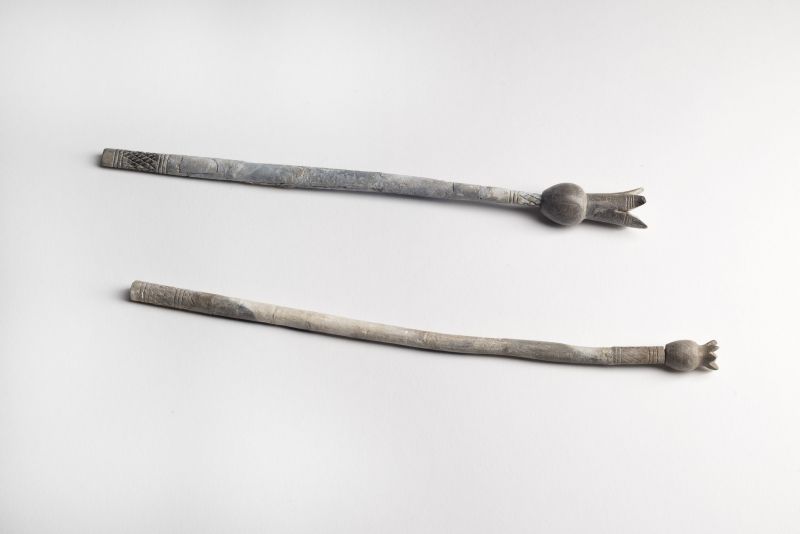 Scepters decorated with pomegranates | The Israel Museum, Jerusalem