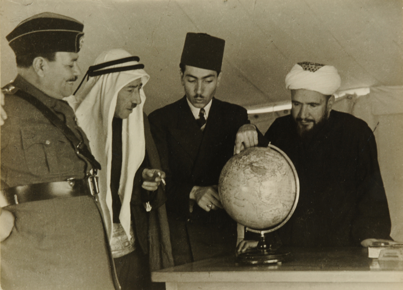 From Right: Al Mullah; Secretary of Emir Abdullah; Syrian Poet Fakri ...